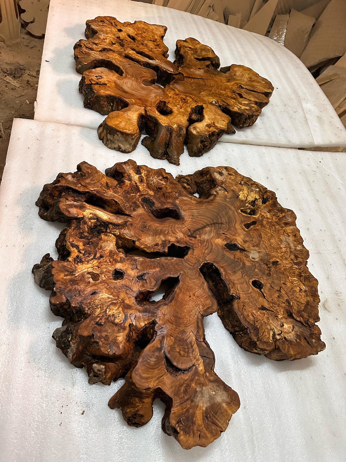 Olive Wood Slab, Live Edge Wood Slab, Burl Wood, Unique Olive Root ...