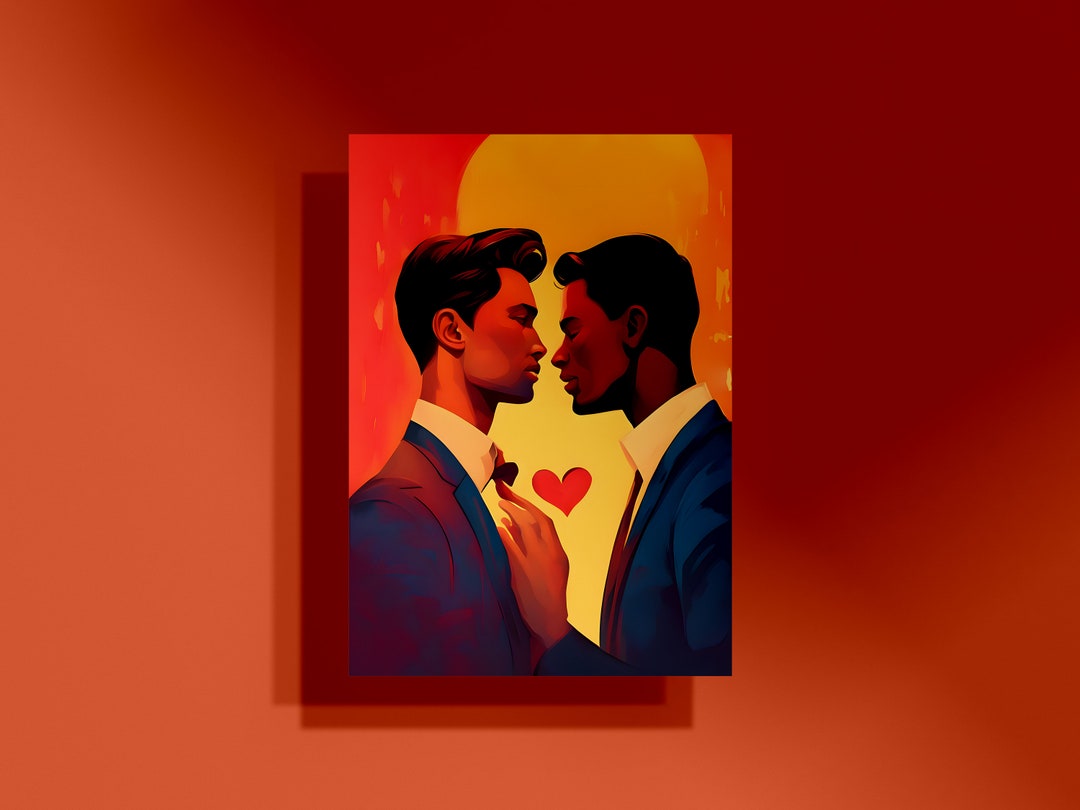 Gay Art - Gay Poster - LGBT - Pride Art - Gay Gift - LGBTQ - Decor ...