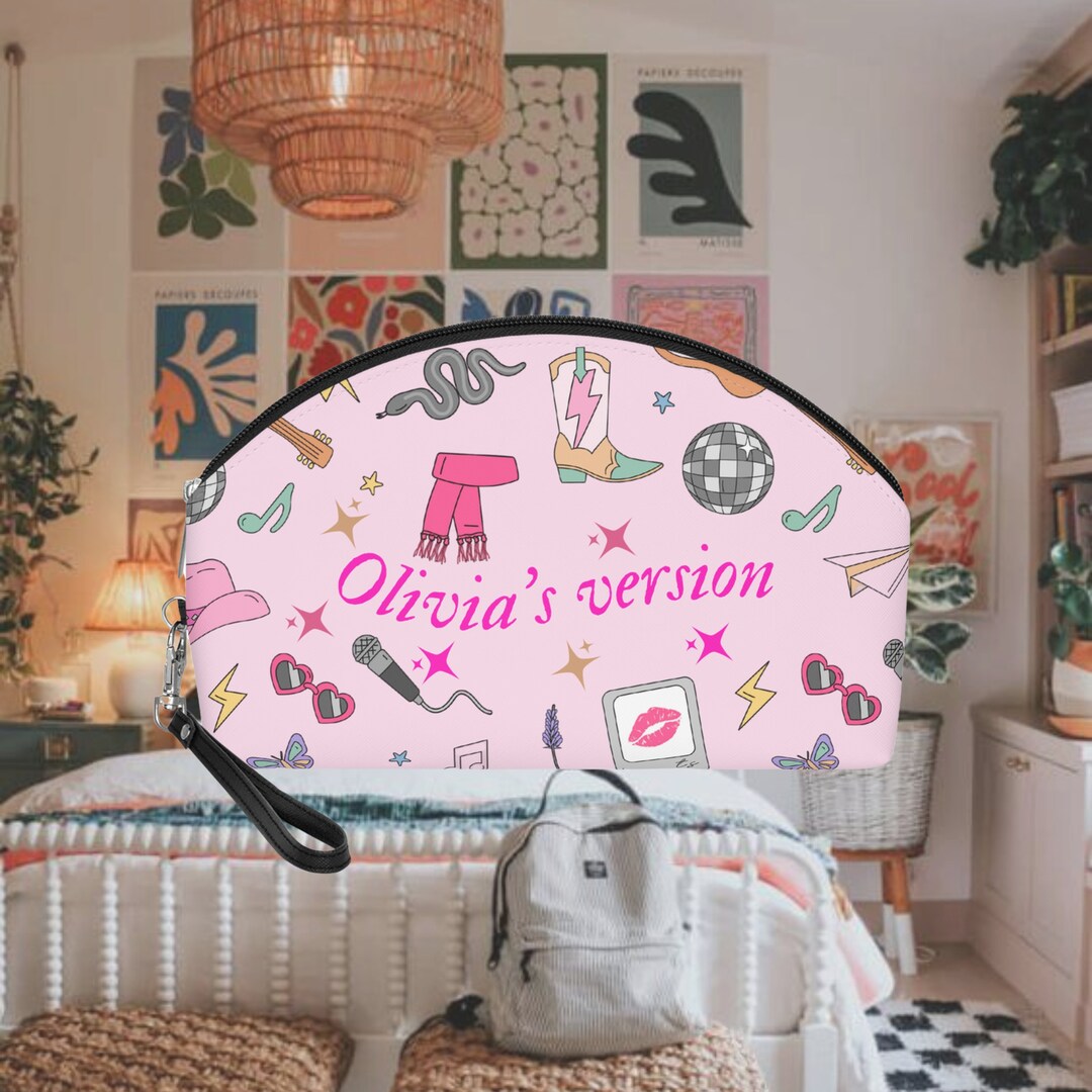 Personalized Taylor Swift Pattern Inspired Makeup Bag Taylor Swift Gift ...