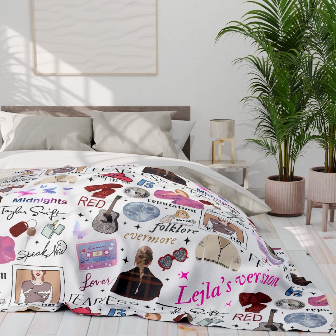 PERSONALIZED TAYLOR SWIFT Blanket Taylor Swift Inspired Pattern Gift ...