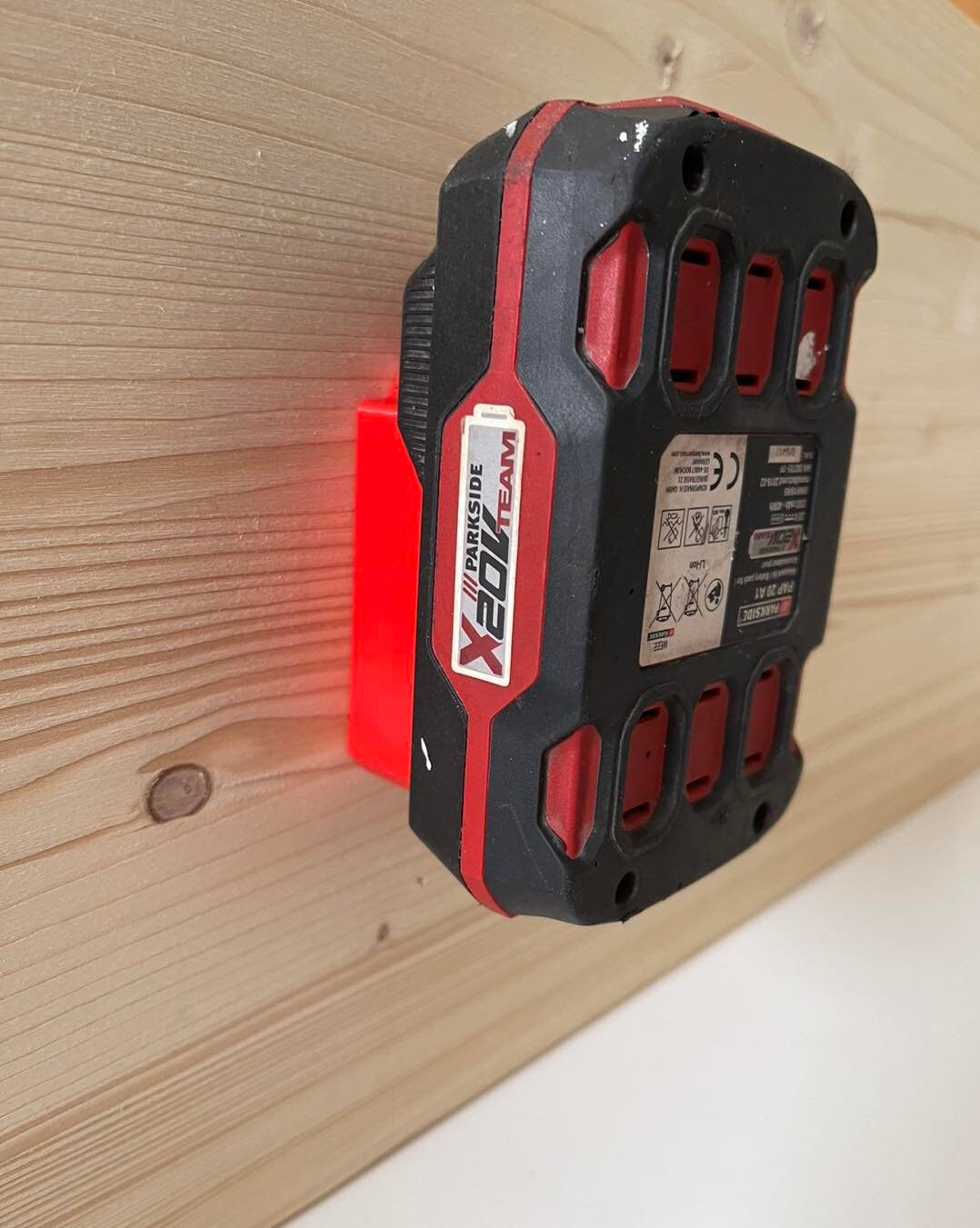 Parkside X20V Battery Holder Rigid Wall Mount Lidl power - Etsy Portugal