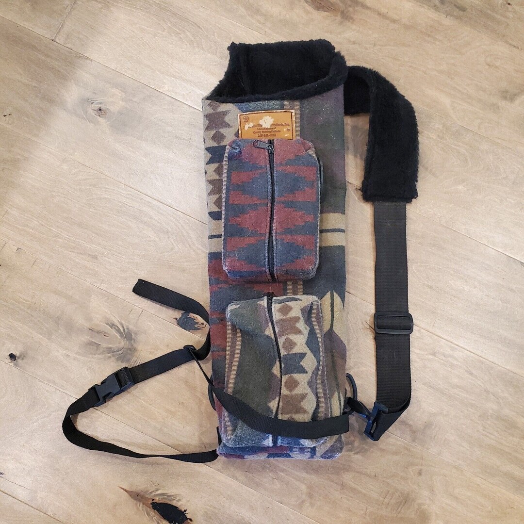 Wool Quiver Bow Arrow Hunting Quiver Large Capacity Faux Fur Lined ...