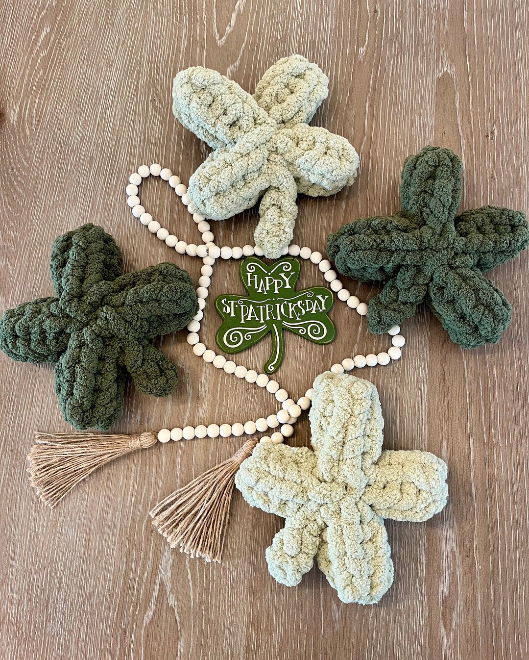 Chunky Knit Shamrock - Etsy