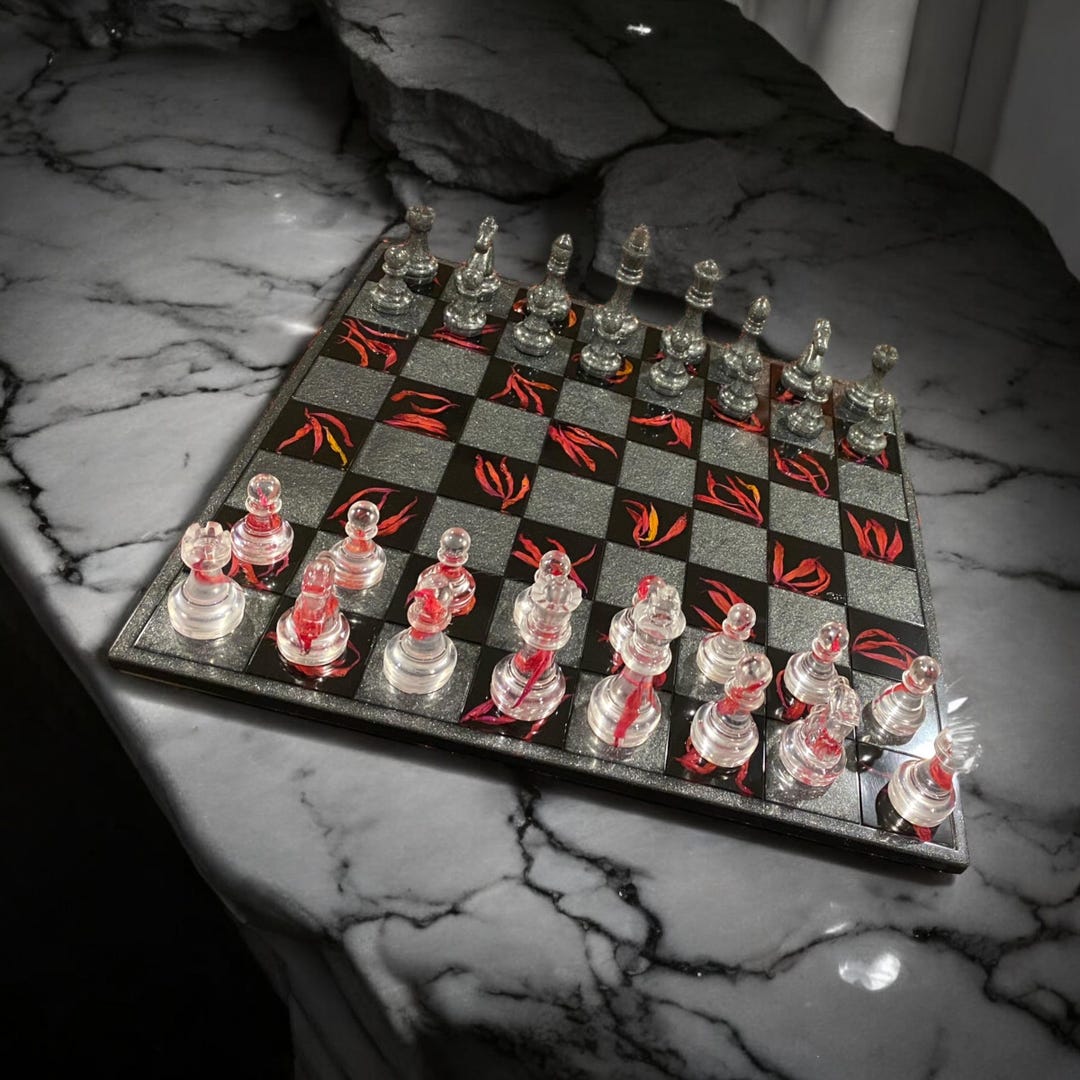 Fire and Ice Chess Set - Limited Edition - Etsy
