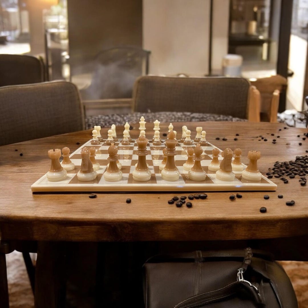 Coffee and Cream Chess Set - Etsy