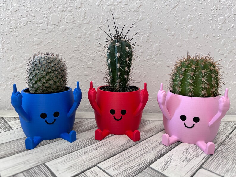 Happy Pot - Middle Finger Version 2 - Etsy
