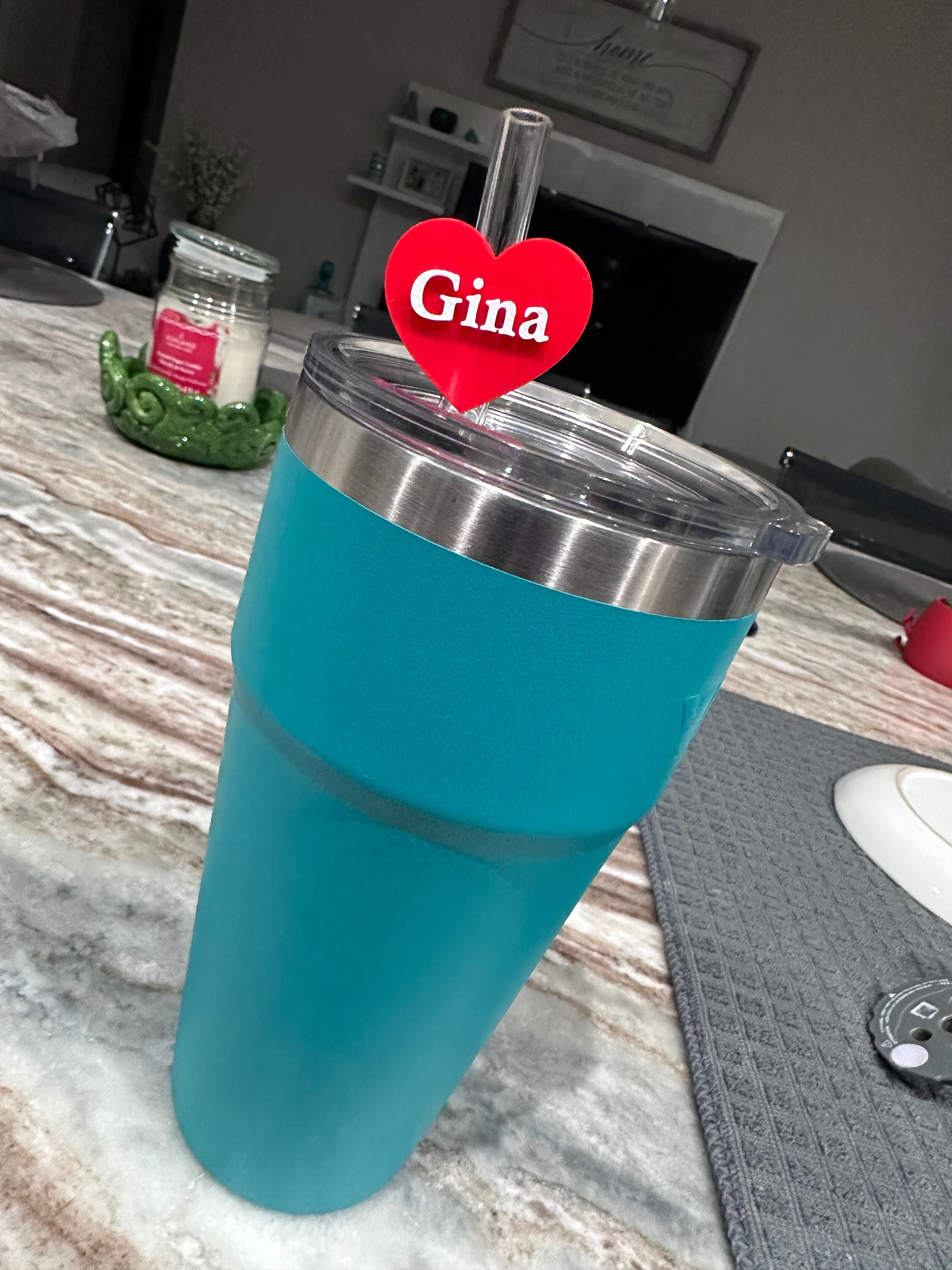Custom Straw Topper - Etsy