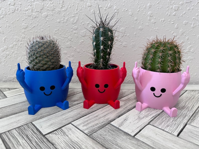 Happy Pot Middle Finger Version 2 - Etsy