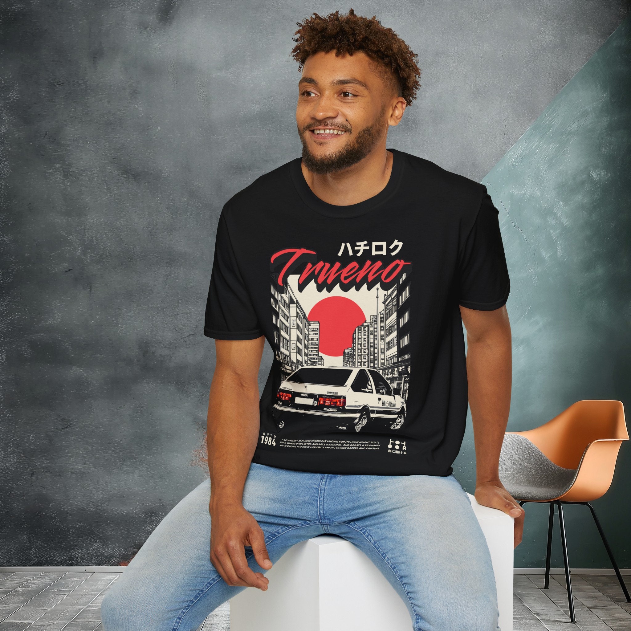 Initial D Inspired JDM Car T-shirt AE86 Trueno: Takumi Fujiwara's ...