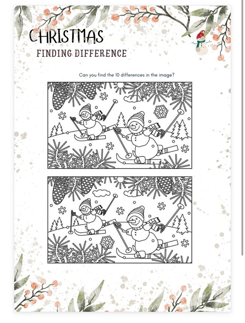 Printable Christmas Games - Etsy