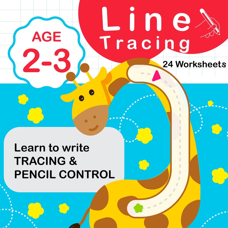 Preschool Line Tracing Worksheets, Lines Trace Pages Printable, Line ...