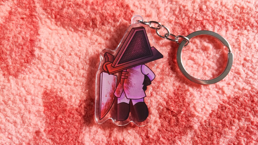 Silent Hill Pyramid Head and Sakura Head Acrylic Keyring 2.5 Inch ...