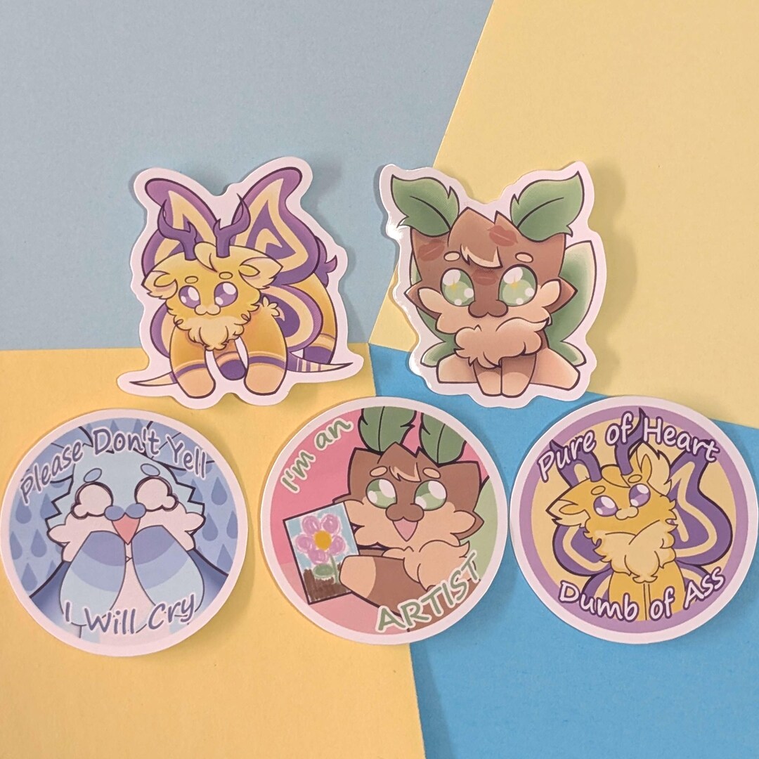 Snuu Sticker Set | Unique Magical Companions and Pets | 2 Inches ...