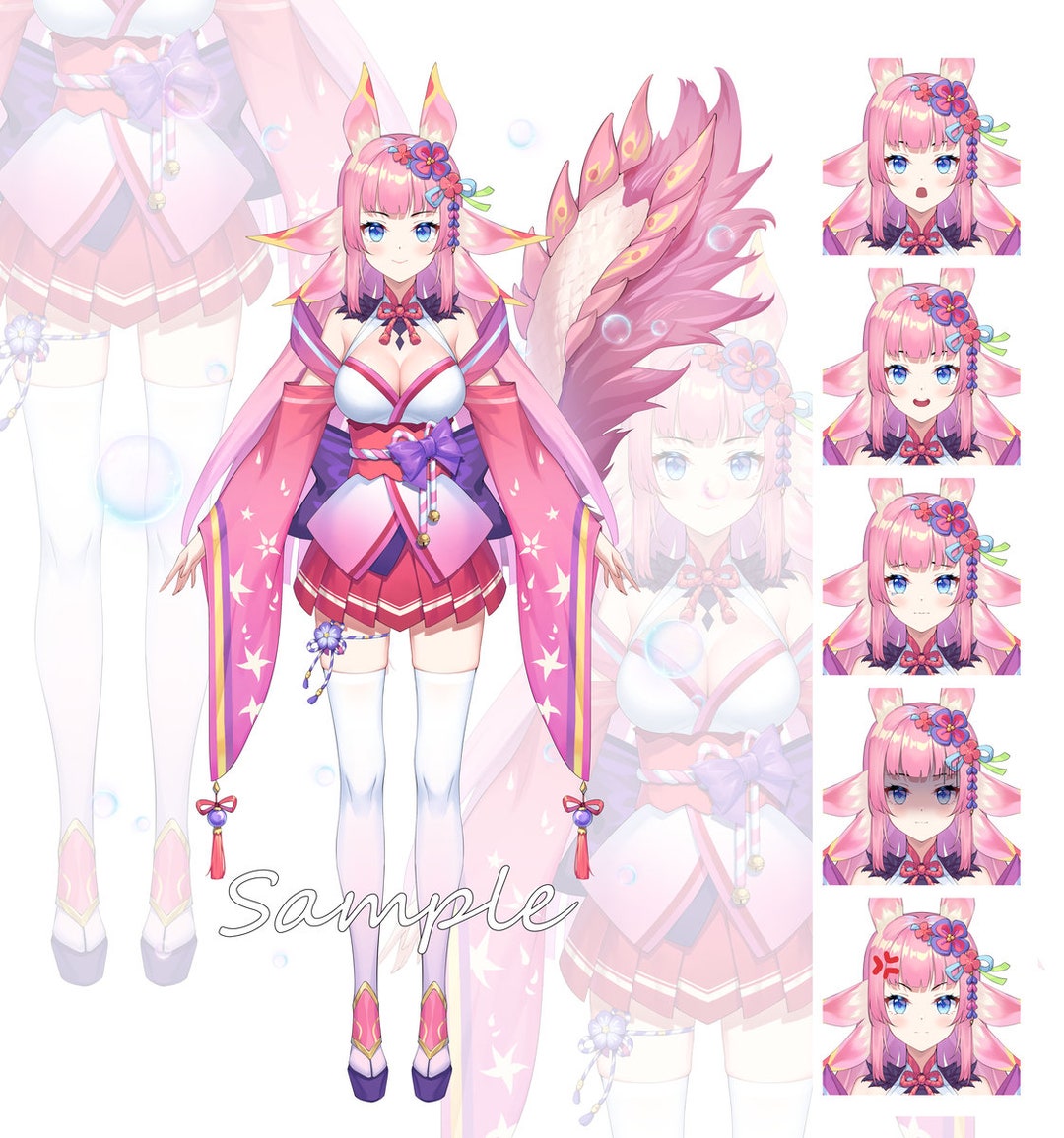 Custom Vtuber Model / Live2d Model Premade/ Vtuber Design / - Etsy UK
