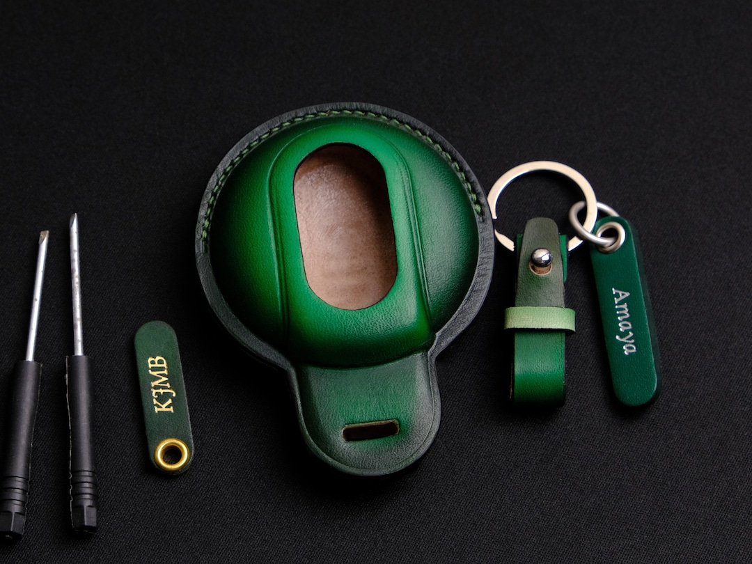 Mini Cooper Clubman Key Fob Cover, Handmade Leather Smart Key Cover for ...