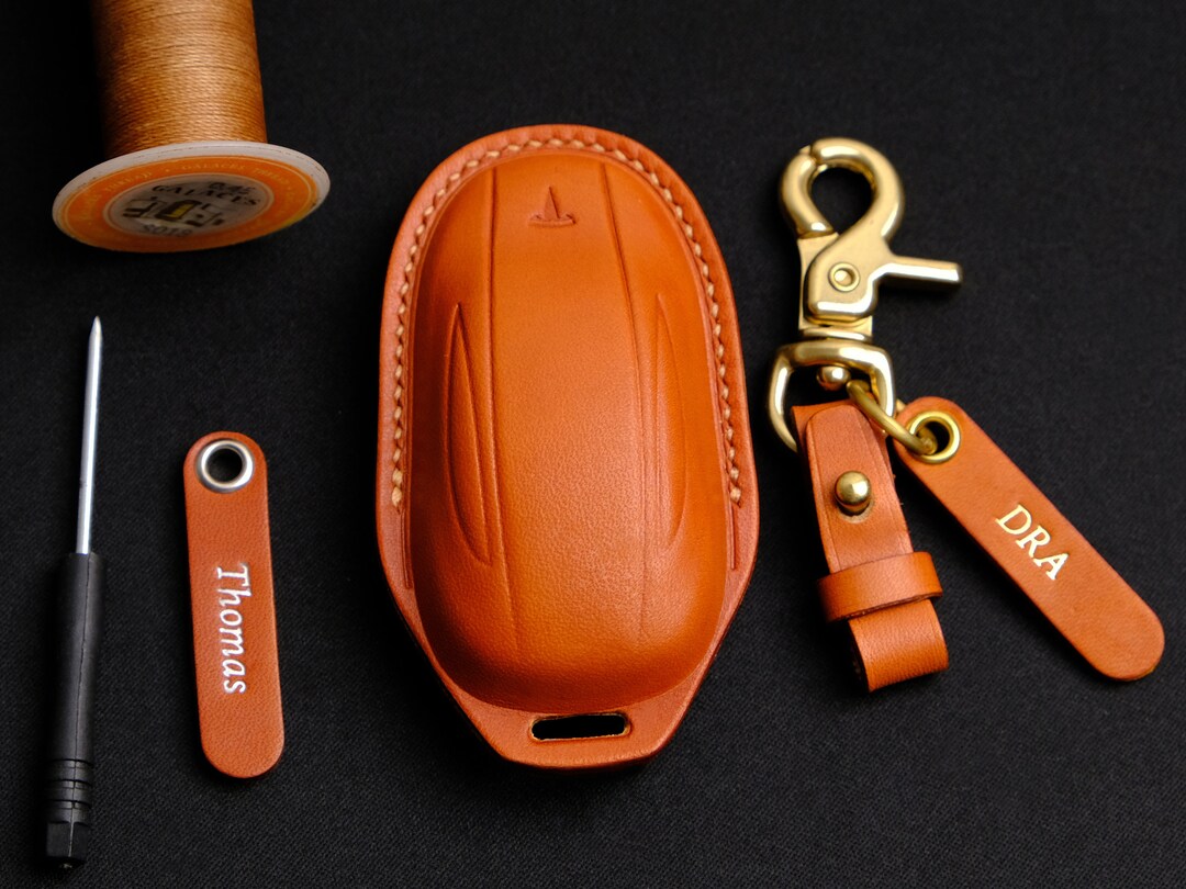 Tesla Model X Key Fob Cover, Leather Key Cover for Tesla Model X ...
