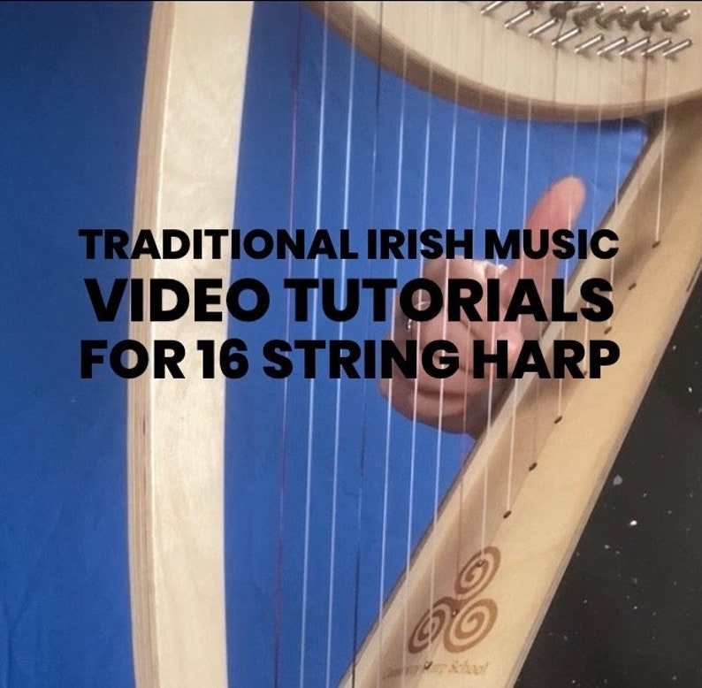 Small Harp or Lyre Video Tutorials: Traditional Irish Music for 16 Strings - Etsy