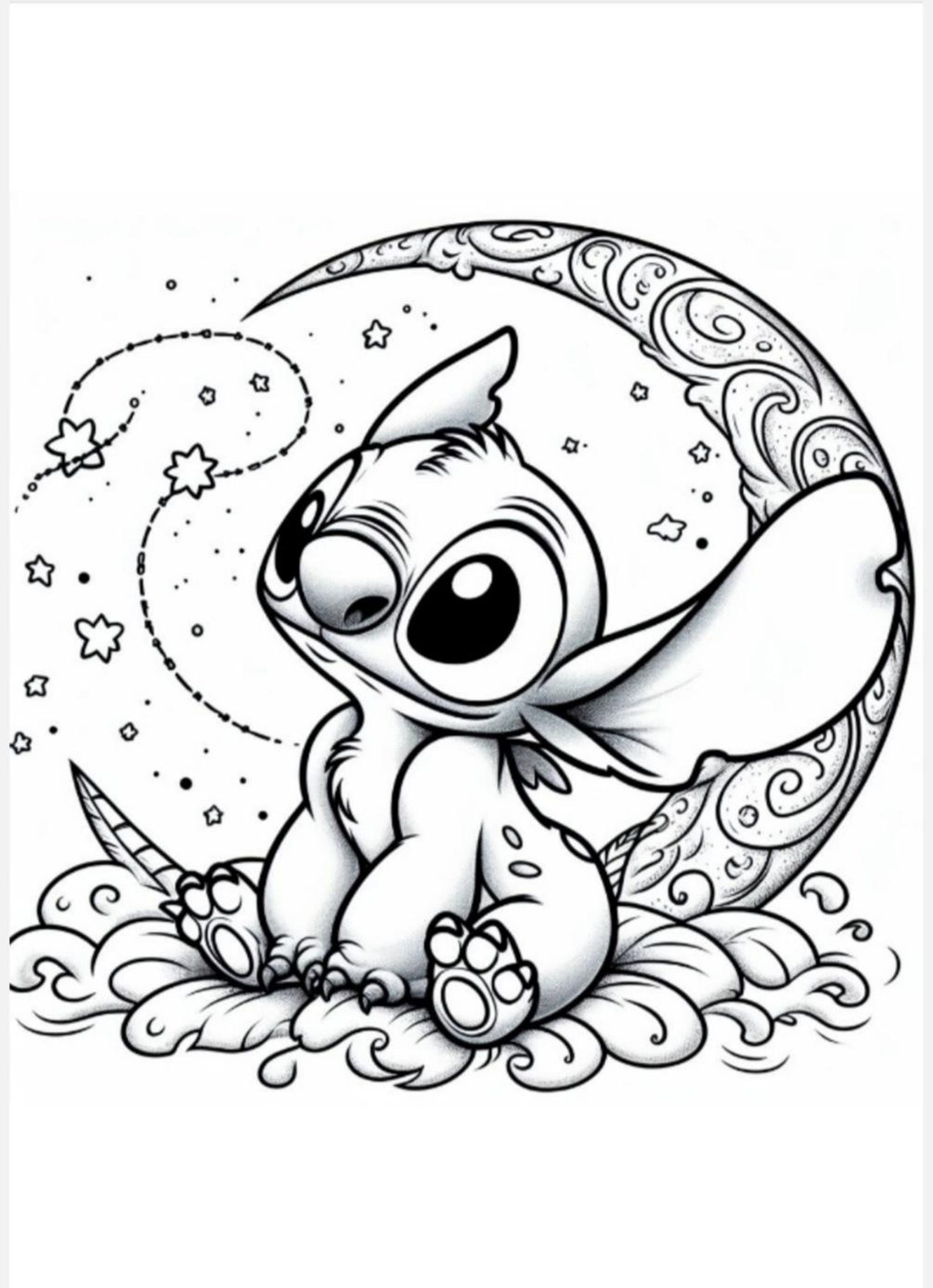 Coloriage Lilo et Stitch - Etsy France
