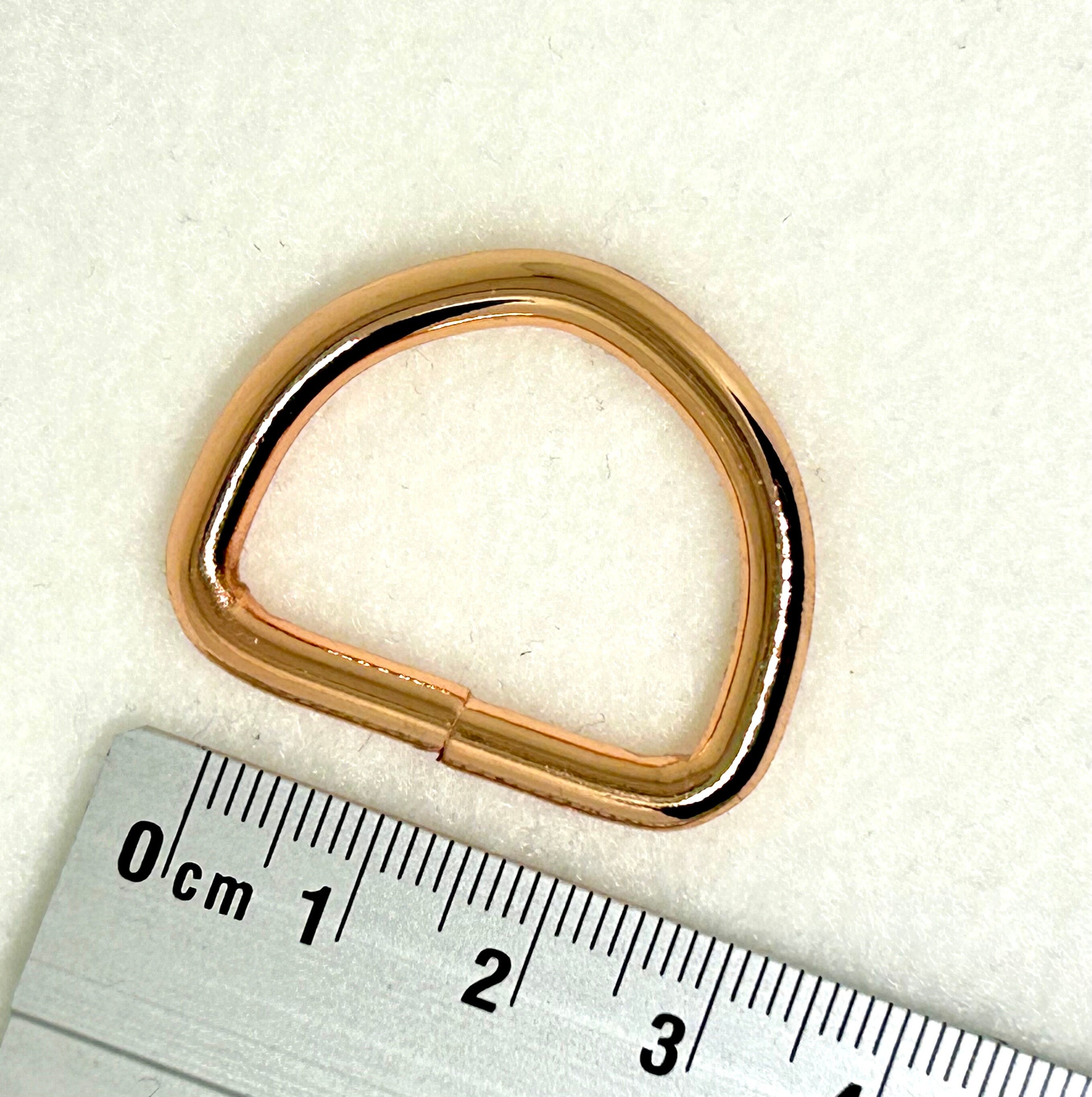 Rose Gold D-rings package of 4, Select Size - Etsy