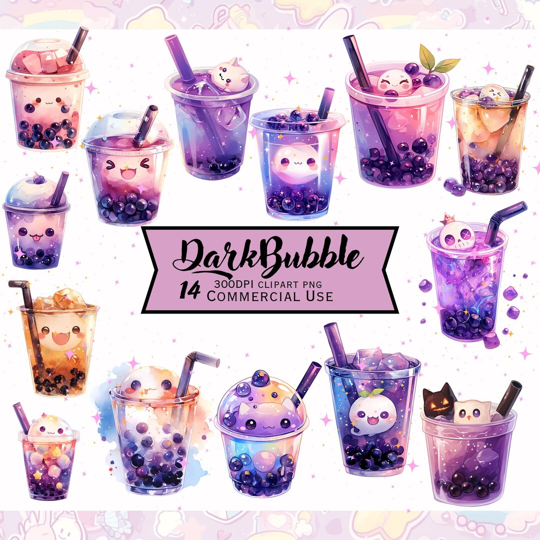 Bubble Tea Cute Boba Tea Clipart Kawaii Boba Tea Milk Tea Png, Pastel ...
