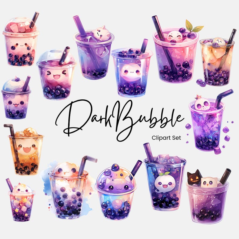 Bubble Tea Cute Boba Tea Clipart Kawaii Boba Tea Milk Tea Png, Pastel ...