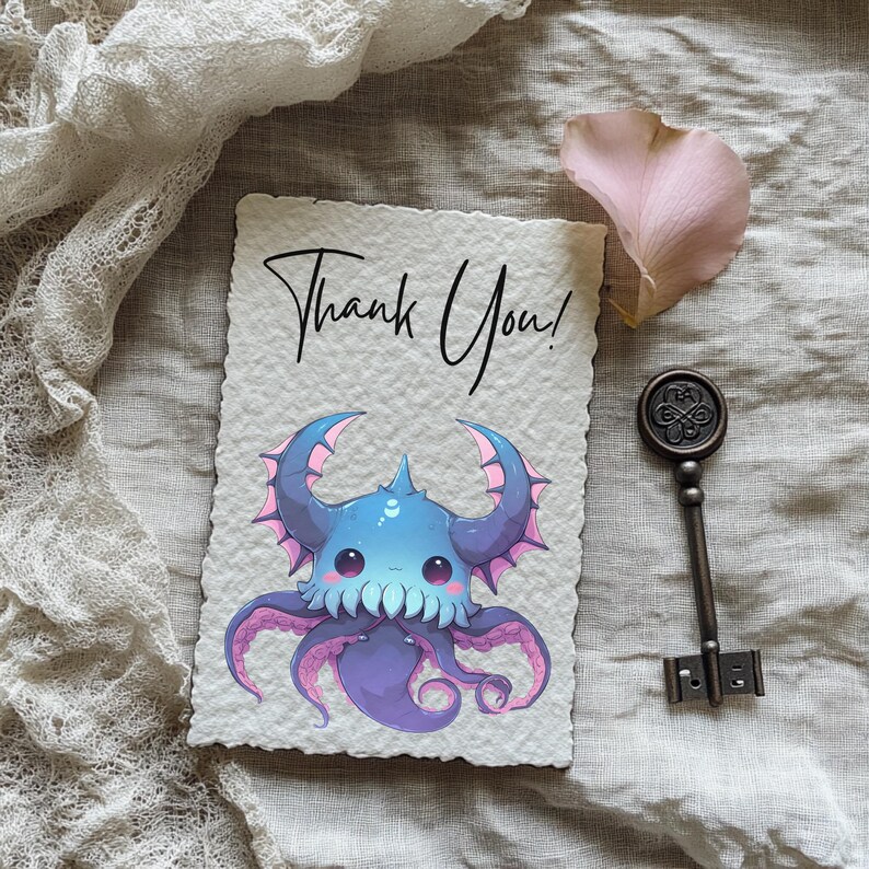 Goth Kawaii Sea Creature Clipart Png Cute Underwater Animals, Gothic ...