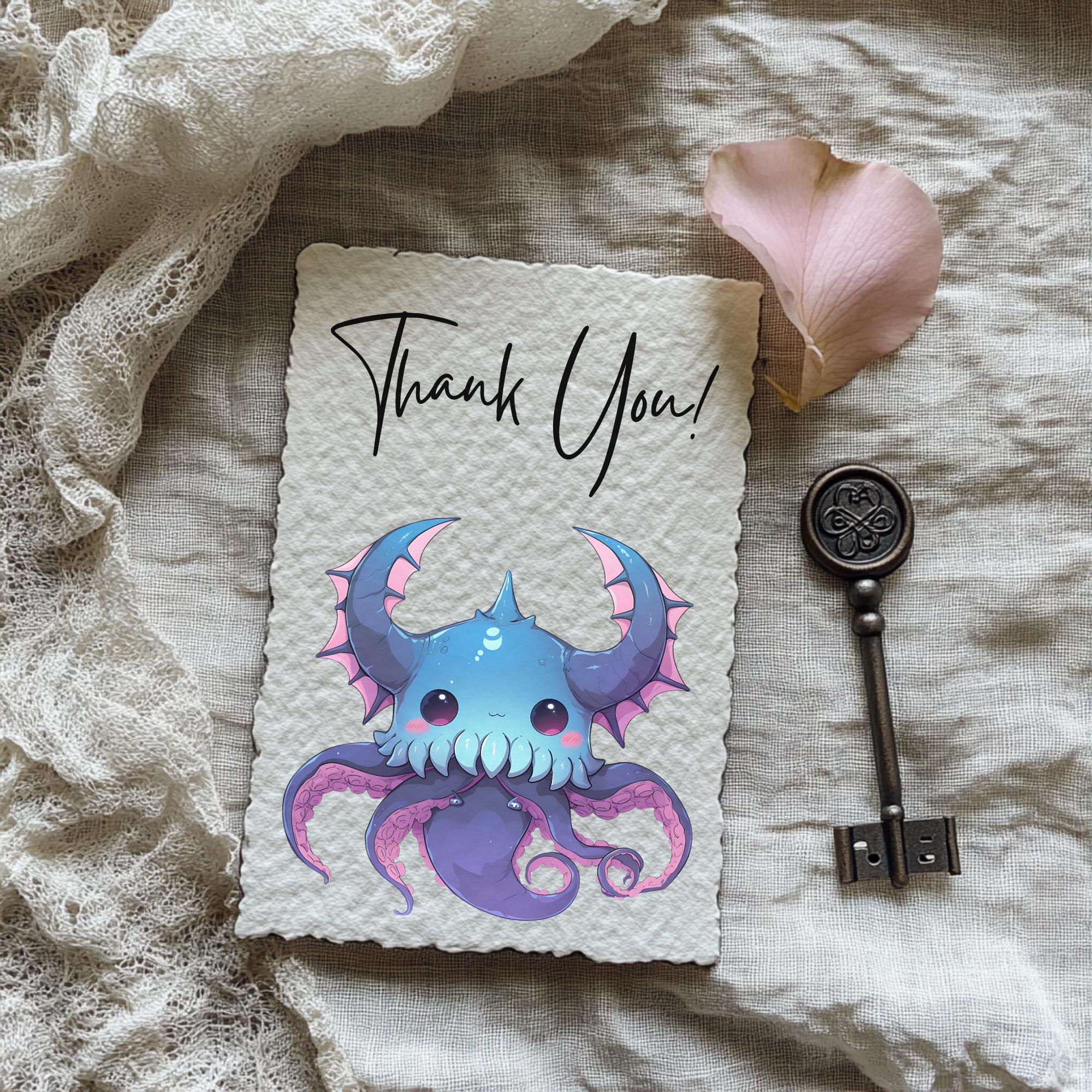 Goth Kawaii Sea Creature Clipart Png Cute Underwater Animals, Gothic ...