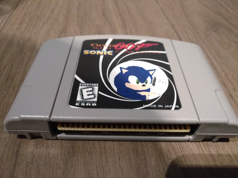 Golden Eye 007 With Sonic Characters for Nintendo 64 N64 EXPANSION Pak ...