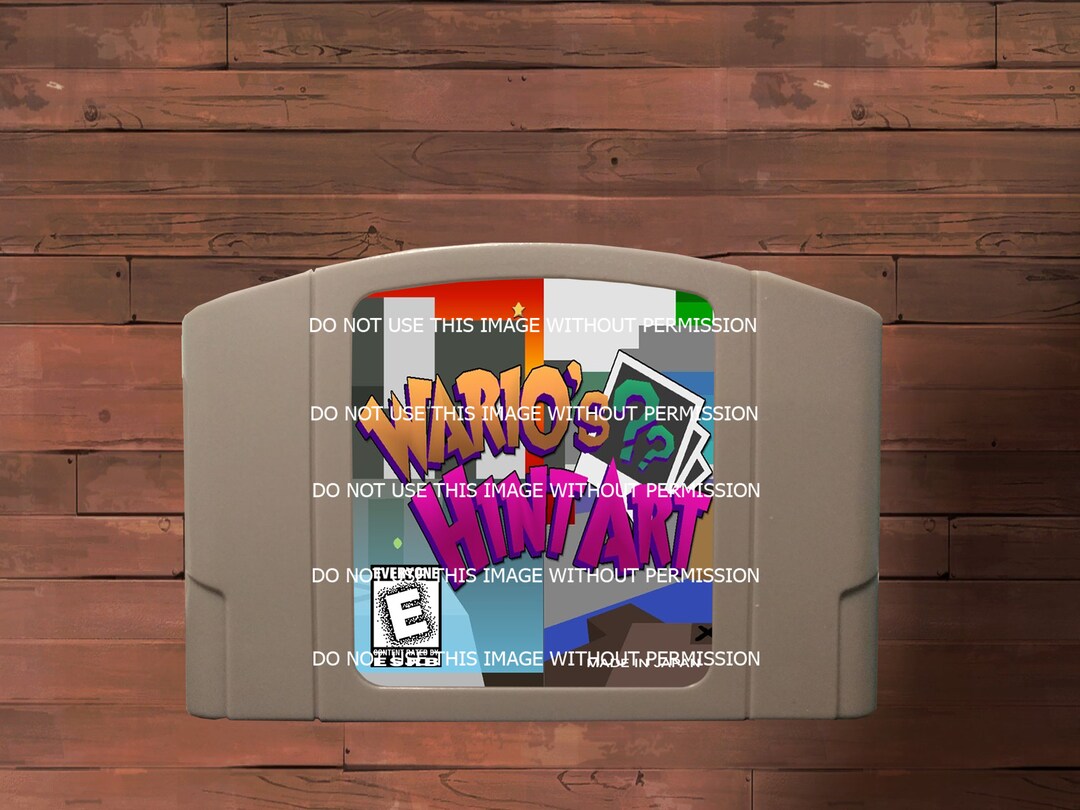 Wario’s Hint Art - for Nintendo 64 N64 - EXPANSION PAK is Required ...