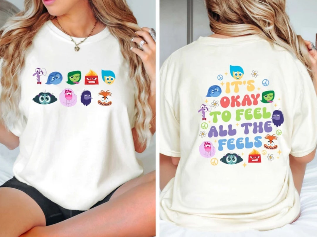 Inside Out It's Okay to Feel All the Feels Shirt, BCBA Shirt, Para ...