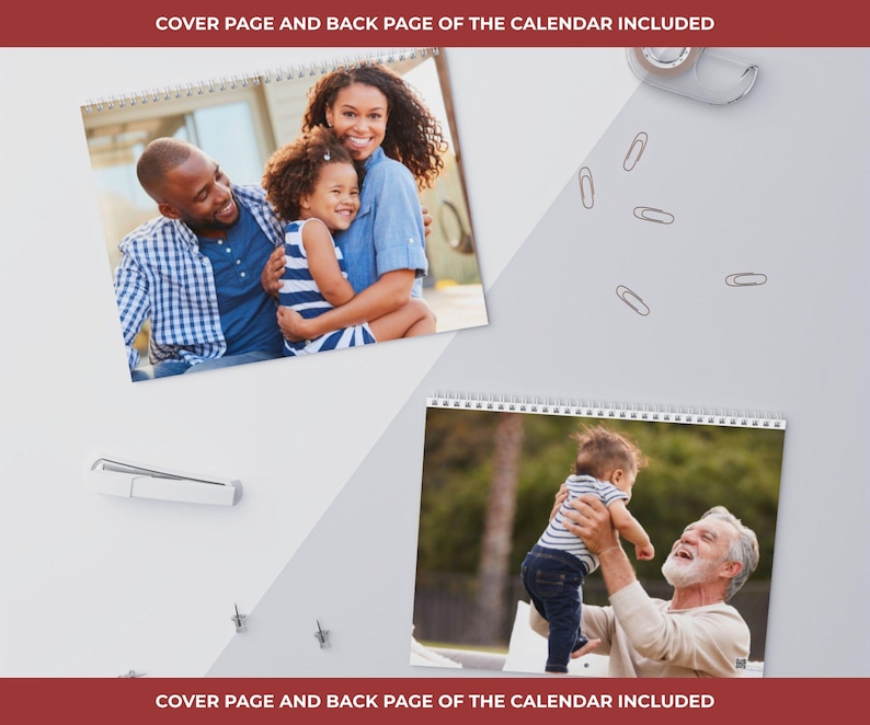 Custom Photo Wall Calendar 2026 – Personalized Family Gift - Etsy