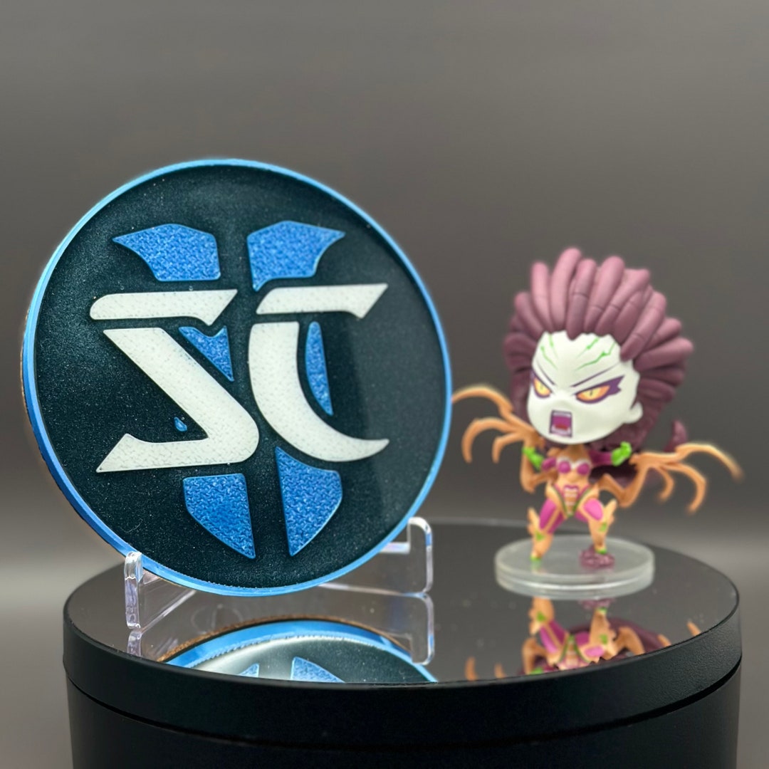 Starcraft 2 Inspired Logo & Races Coaster Set | Terran, Protoss, Zerg ...