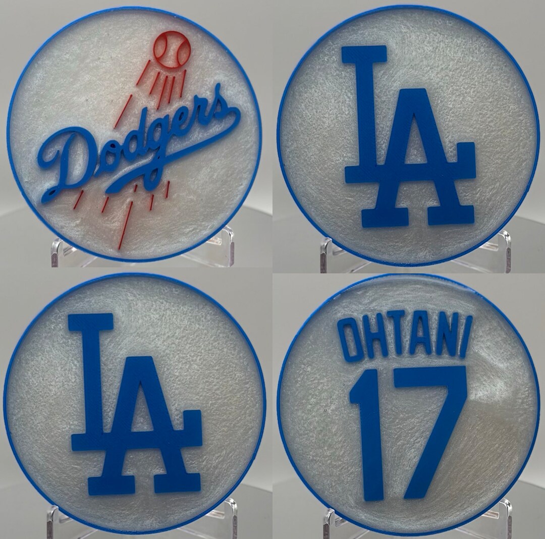 Los Angeles Dodgers Inspired Coaster Set Dodgers, Ohtani, Customizable ...