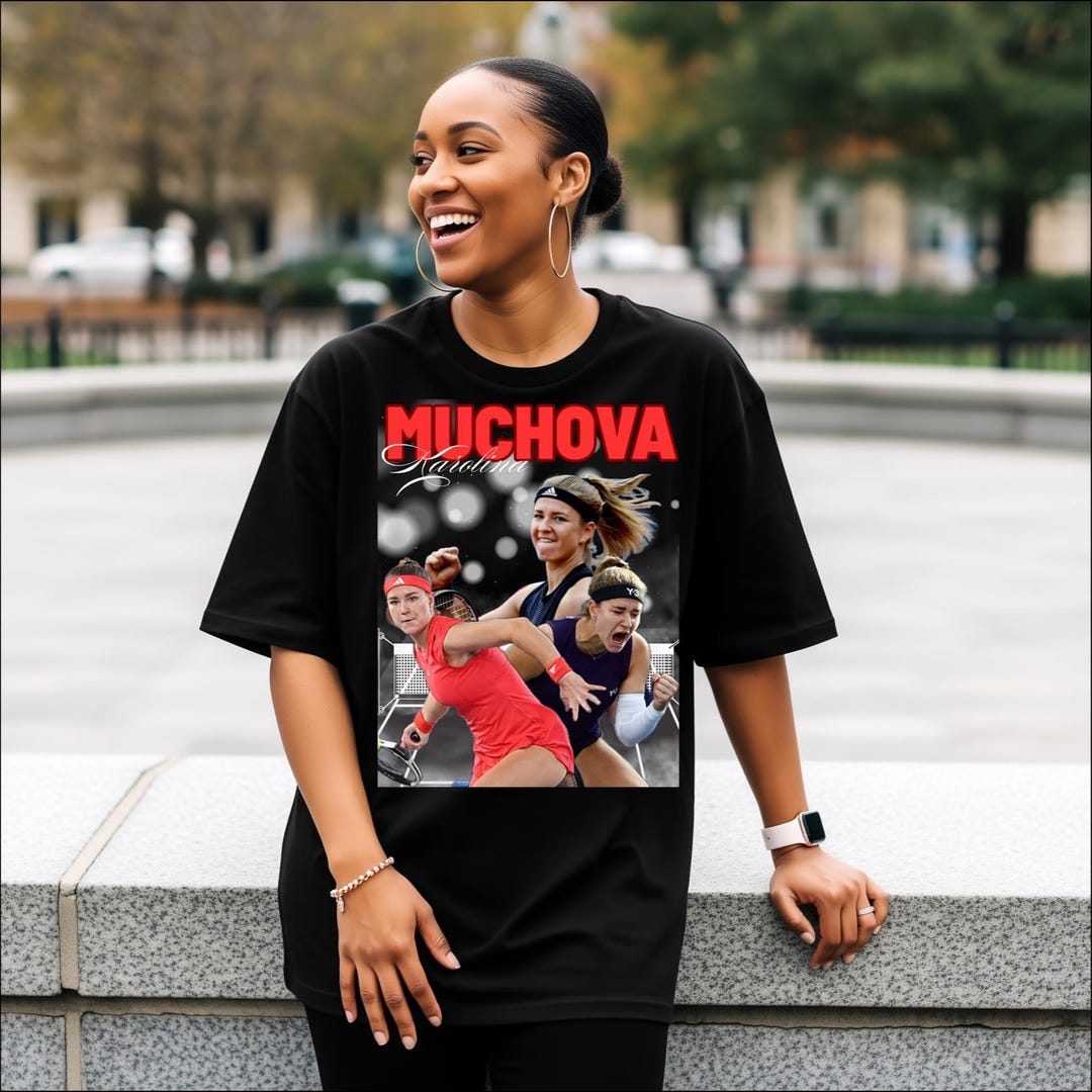 Karolina Muchova Graphic Tennis T-shirt: Softstyle Unisex Tee - Etsy