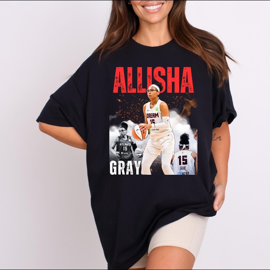Allisha Gray Basketball Graphic Tee, Unisex Cotton T-shirt - Etsy