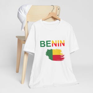 Unisex Benin Flag Tee - Celebrate African Pride, Casual Wear, Gift for ...