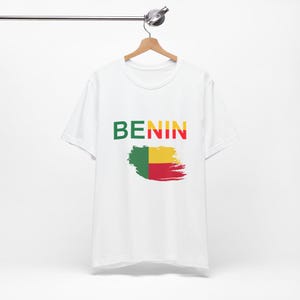 Unisex Benin Flag Tee - Celebrate African Pride, Casual Wear, Gift for ...