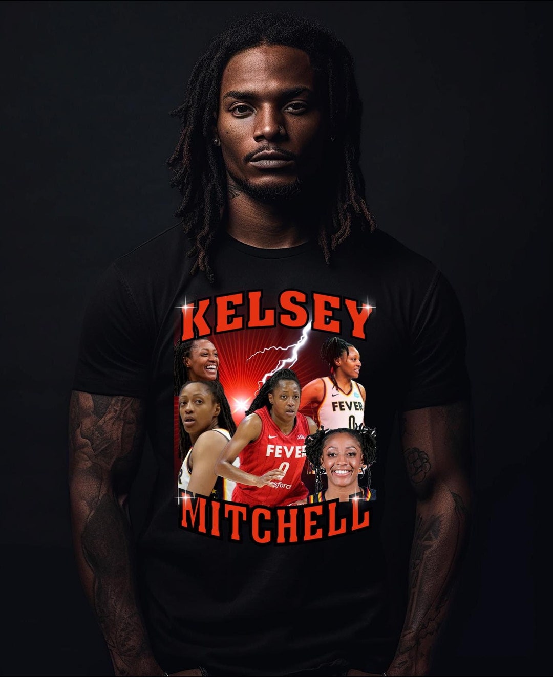 WNBA Kelsey Mitchell T-shirt, Basketball Fan Tee, Sports Apparel, Game ...