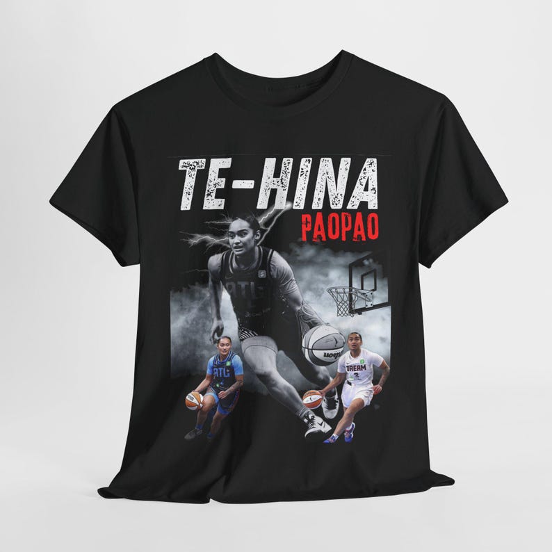 Te-hina Paopao Graphic Basketball T-shirt: Unisex Cotton Tee - Etsy