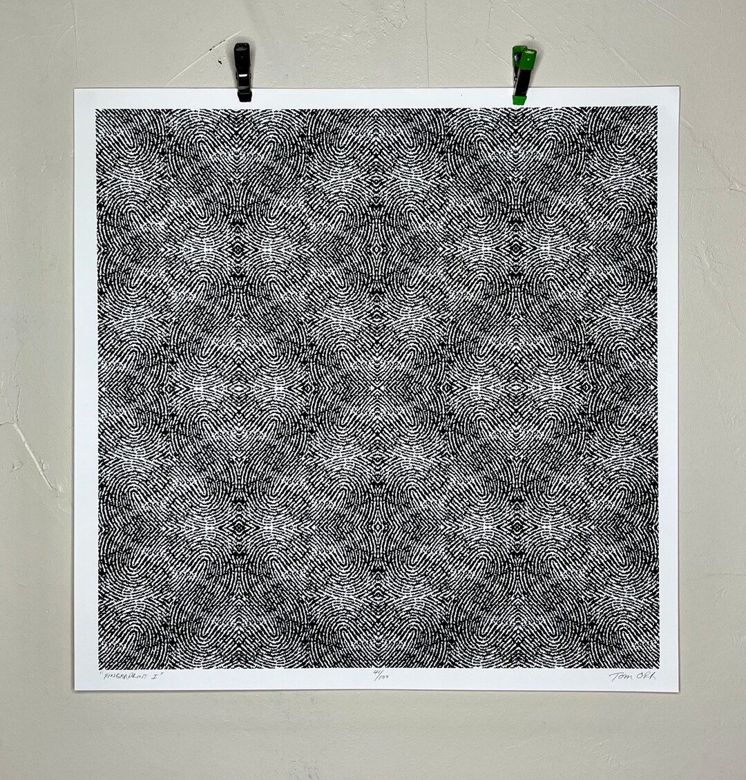 Tom Orr Fingerprint I Abstract Art Serigraph Limited Edition 41/100 - Etsy