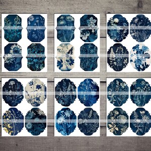 Cyanotype Ephemera Pack, Junk Journal Kit, Scrapbooking, Scrapbook ...