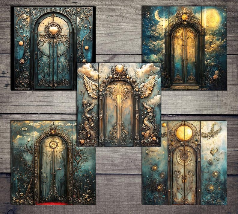 Magical Doors Digital Paper: Junk Journal Kit - Etsy
