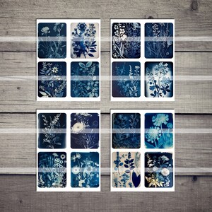 Cyanotype Ephemera Pack, Junk Journal Kit, Scrapbooking, Scrapbook ...