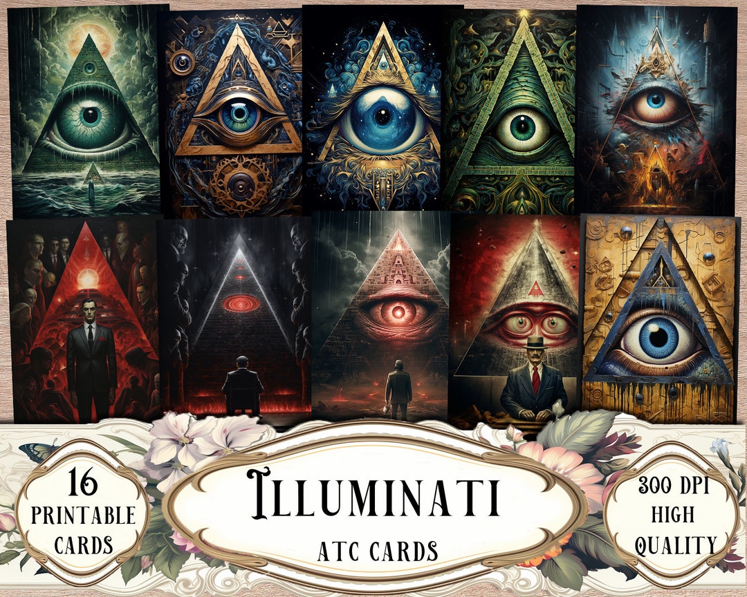 Illuminati Printable ATC Cards, Junk Journal Kit, Scrapbooking ...