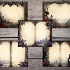 Gothic Double Journal Pages, Junk Journal Kit, Printable Papers ...