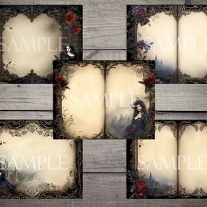 Gothic Double Journal Pages, Junk Journal Kit, Printable Papers ...