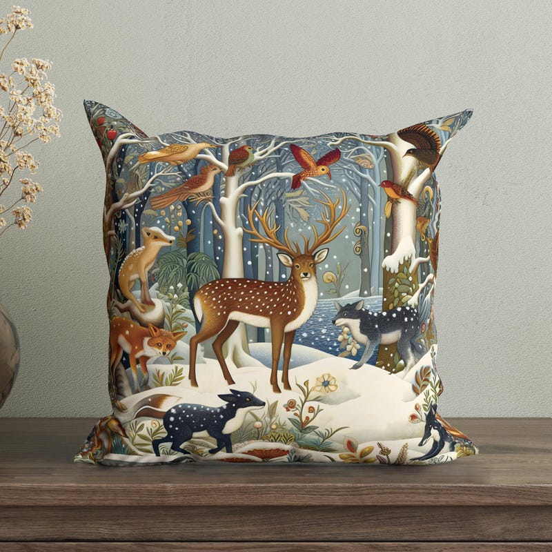 Winter Pillow - Etsy