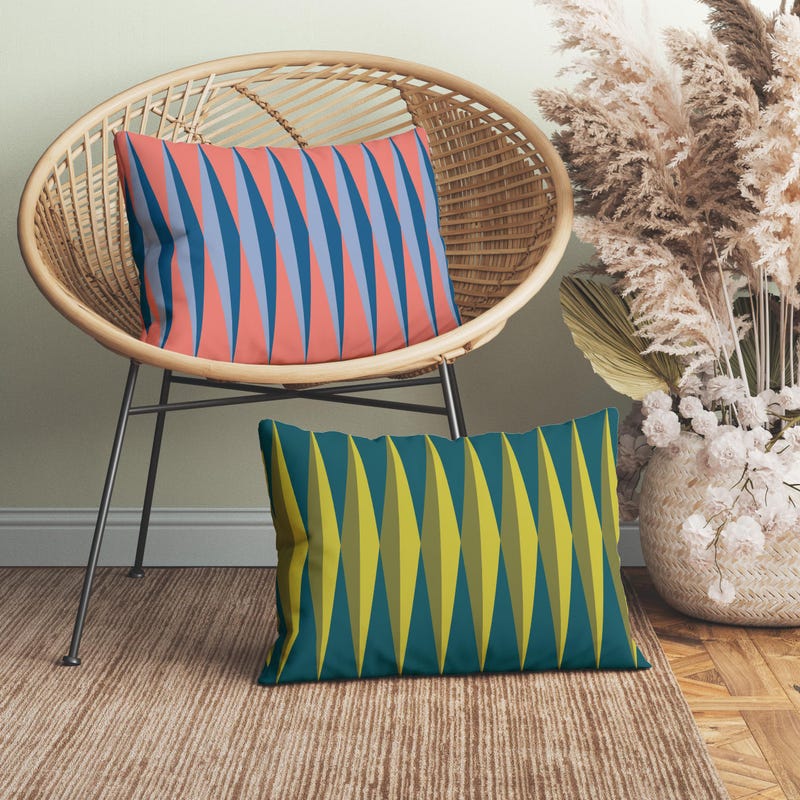 Geometric Pillows - Etsy