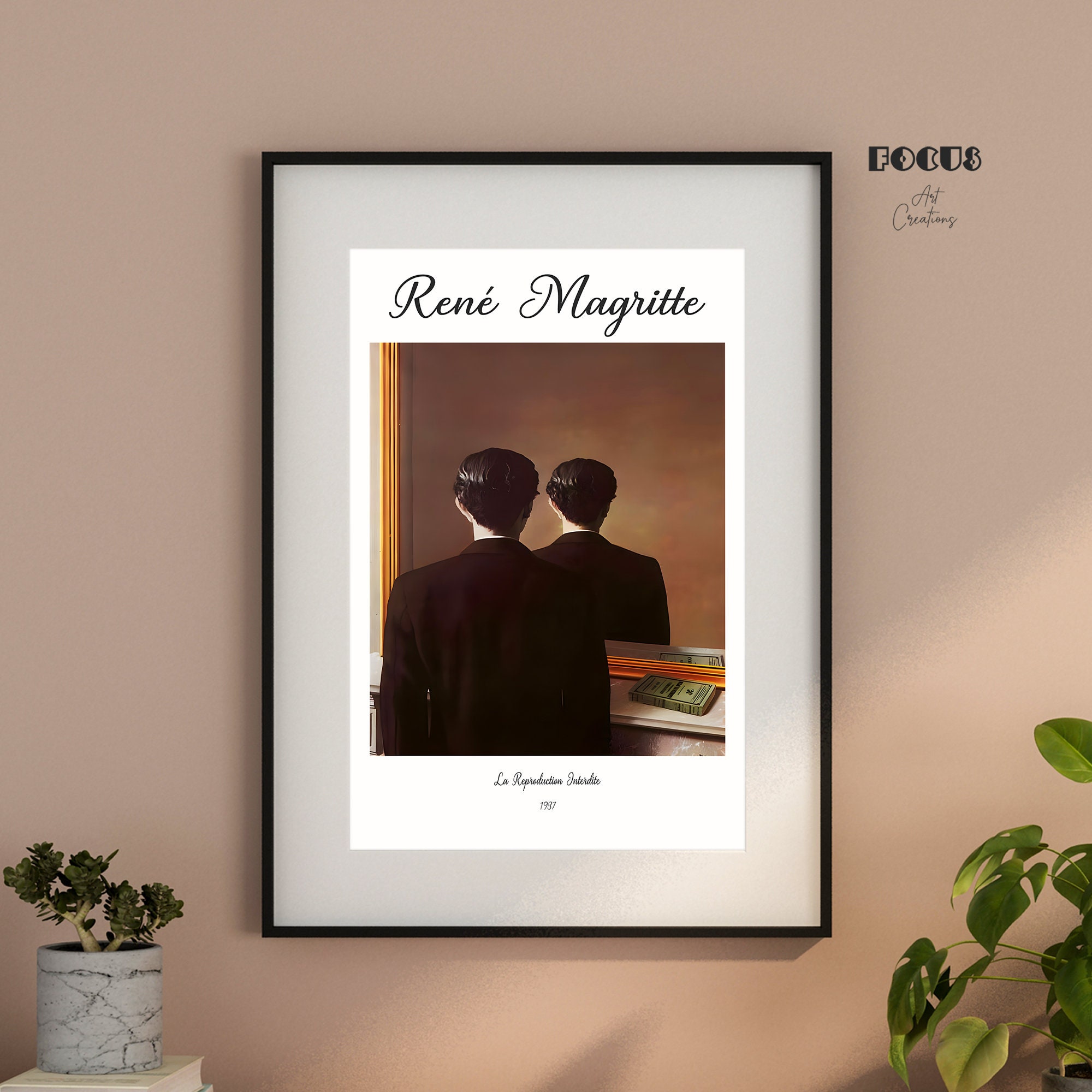 Rene Magritte, La Reproduction Interdite, 1937, Magritte Wall Poster ...