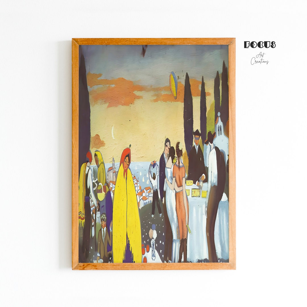 Salvador Dali, Festival at San Sebastian, 1921, Salvador Dali Print ...